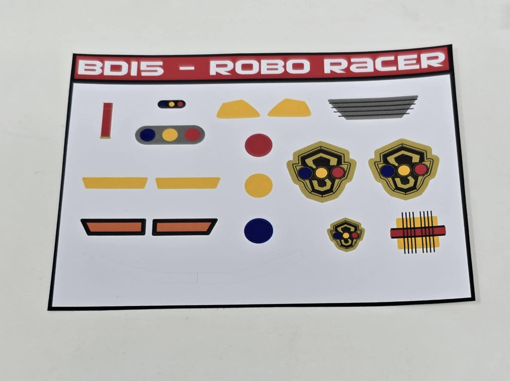 Robo Racer Labels – BD15 Decals & Props