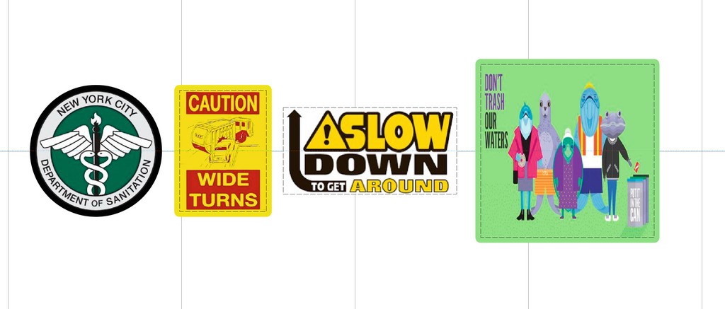 NYC Sanitation Labels – BD15 Decals & Props