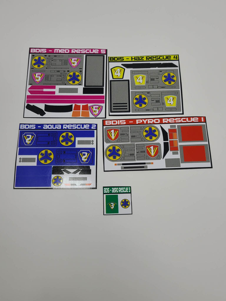 Lightspeed Megazord Labels – BD15 Decals & Props