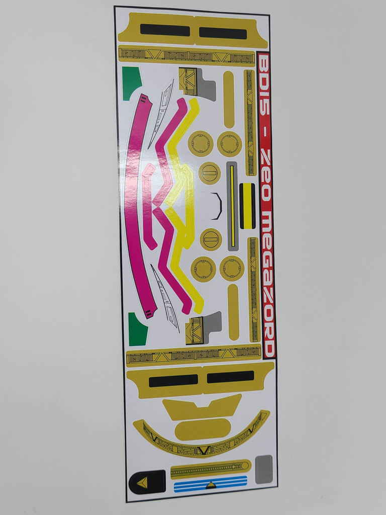 Zeo Megazord Labels* – BD15 Decals & Props